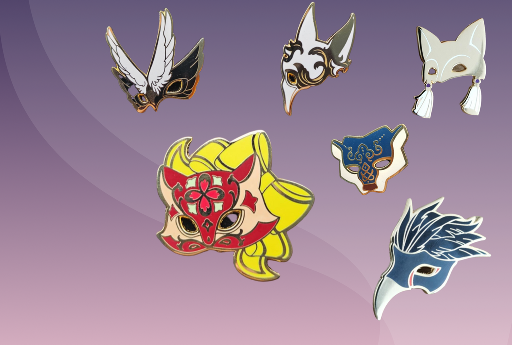 The Arcana - Masquerade Enamel Pins – Dorian Live Merch Store